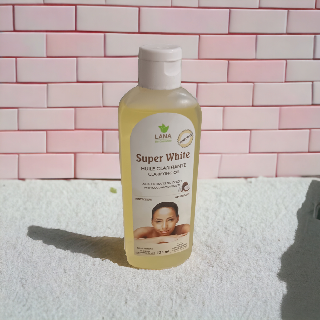 LANA SUPER WHITE HUILE CLARIFIANTE CLARIFYING LIGHTENING OIL 125ML ...