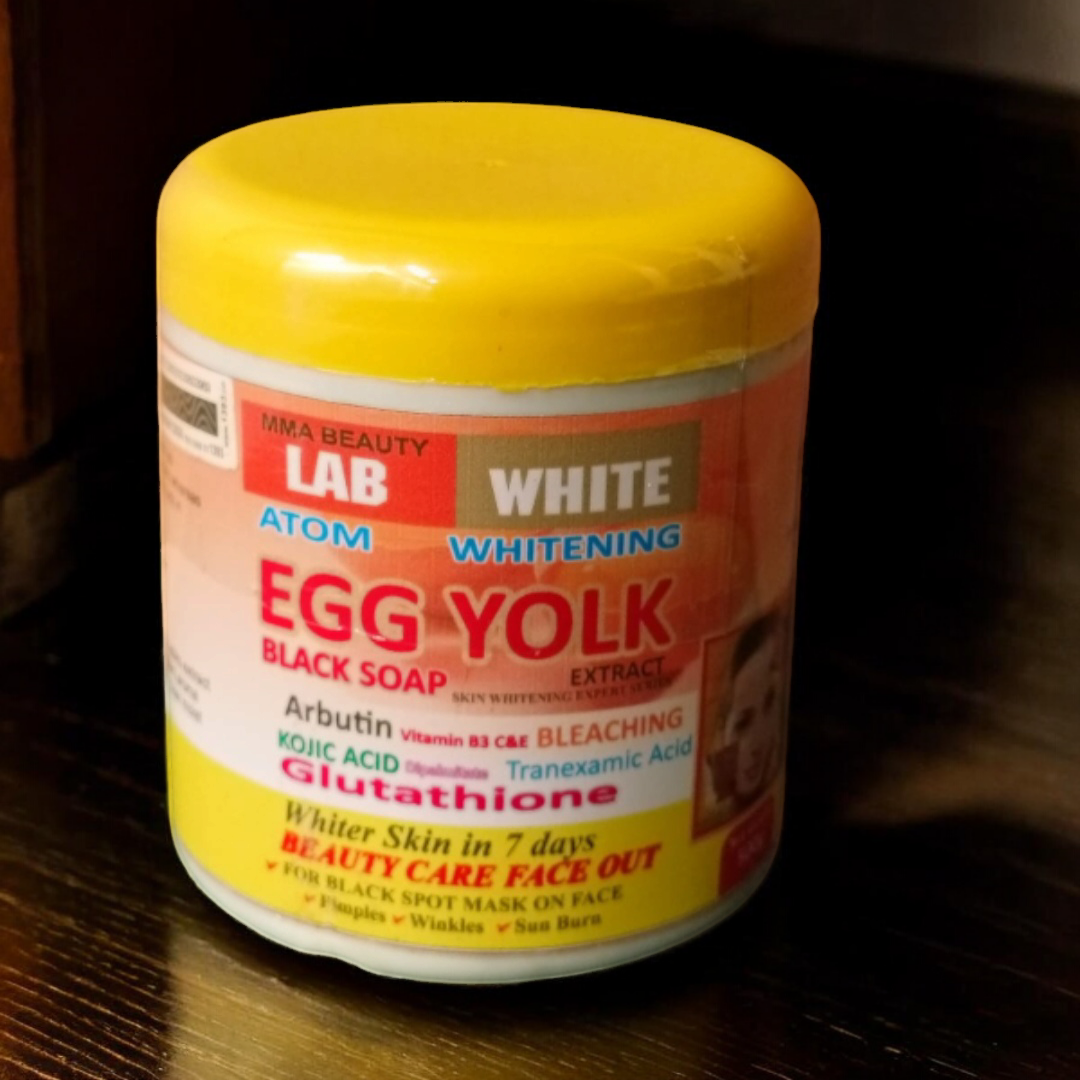 Lab White Atom Whitening Egg Yolk Black Soap - Sandy Skin Care Products